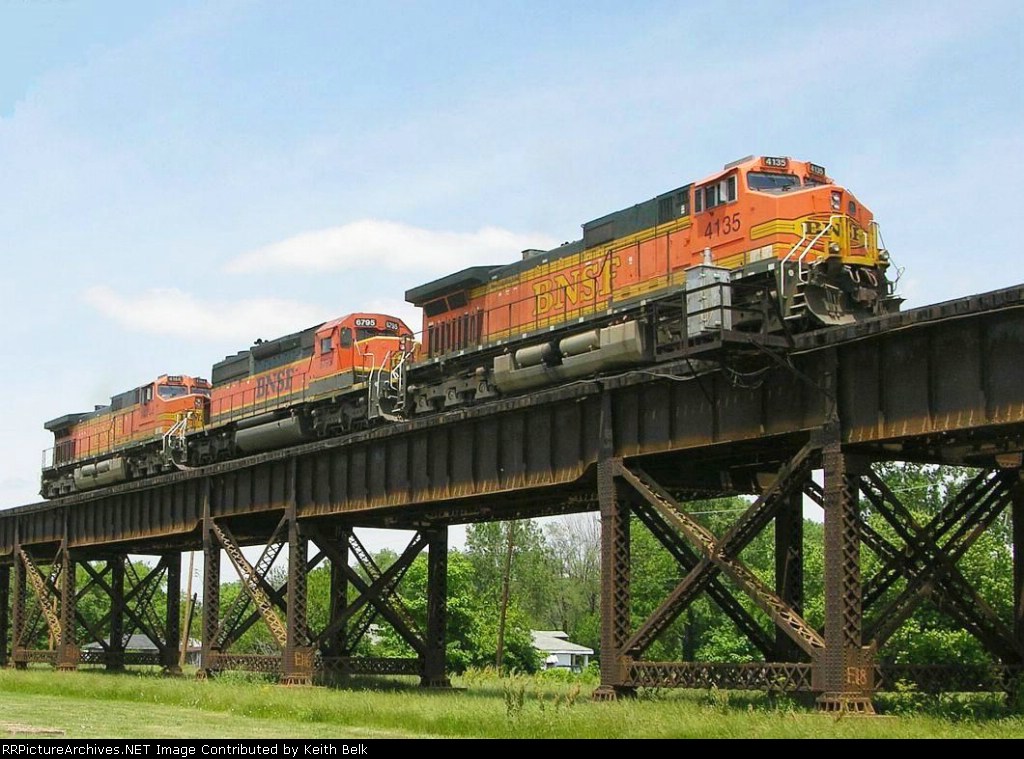 BNSF 4135, 6795 and 4341